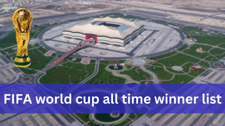 FIFA world cup all-time winner list - World Sports News, IPL, Biography